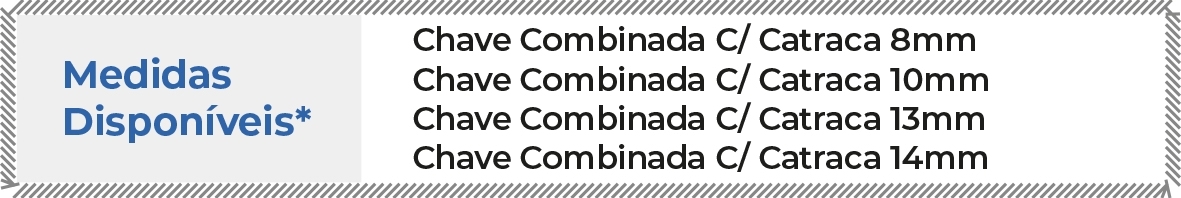 Chave Combinada C/ Catraca - Kiferro - Comércio de Ferro e Aço