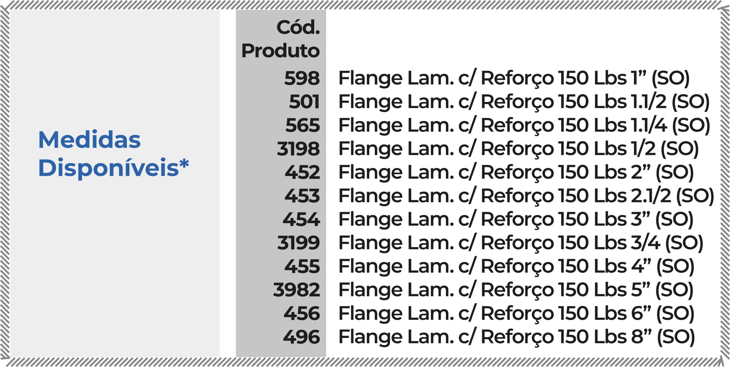 Flange Laminada com Reforço 150 Lbs - Kiferro - Comércio de Ferro e Aço